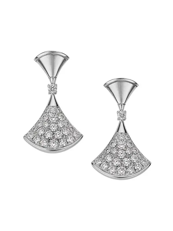 BVLGARI Divas' Dream 18k & Diamond Earrings - White Gold