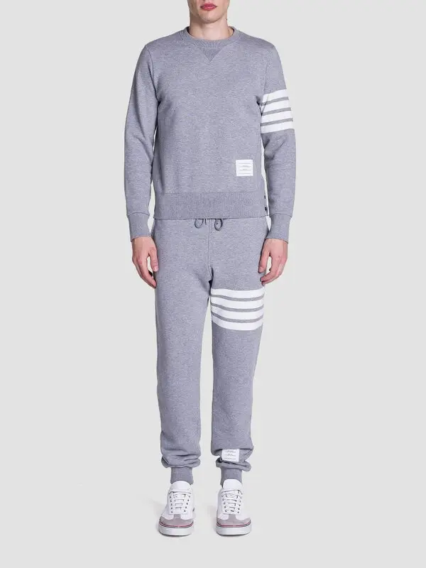 Thom Browne Bar Striped Sleeve Sweatshirt