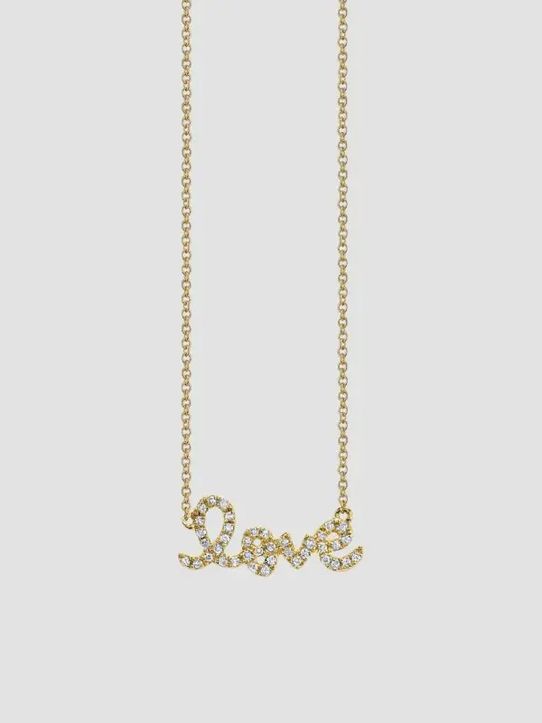 SYDNEY EVAN Love Diamond & 14k Yellow Pendant Necklace - Gold