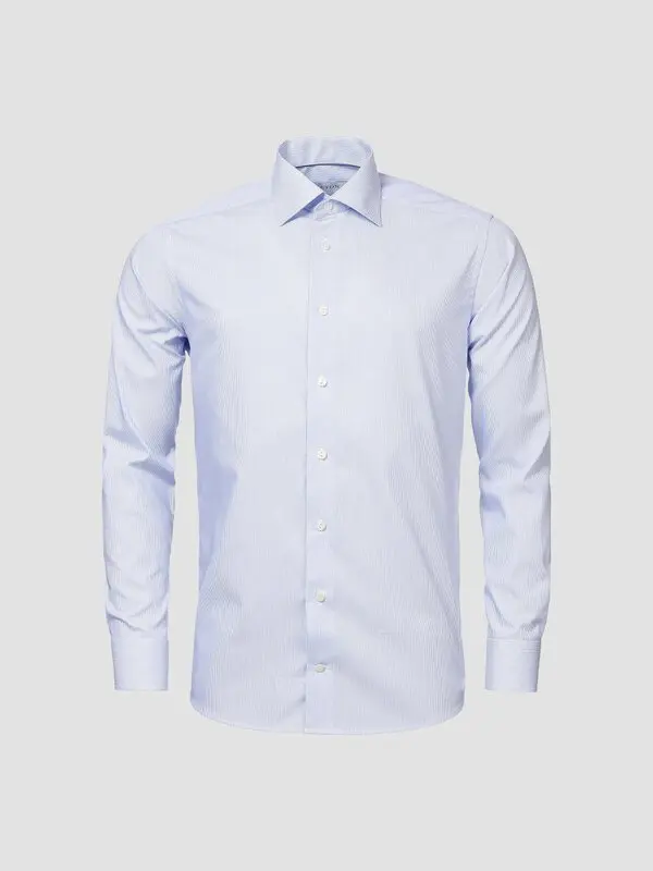 Eton Slim-fit Fine Striped Dress Shirt - Blue