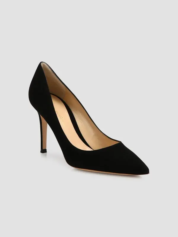 GIANVITO ROSSI 85mm Suede Pumps - Black