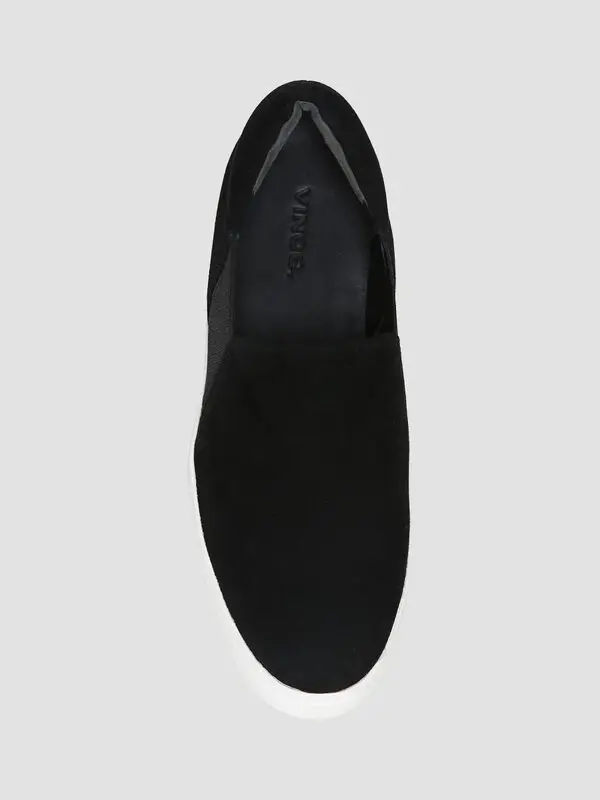 Vince Warren Slip-on Platform Suede Sneakers - Black