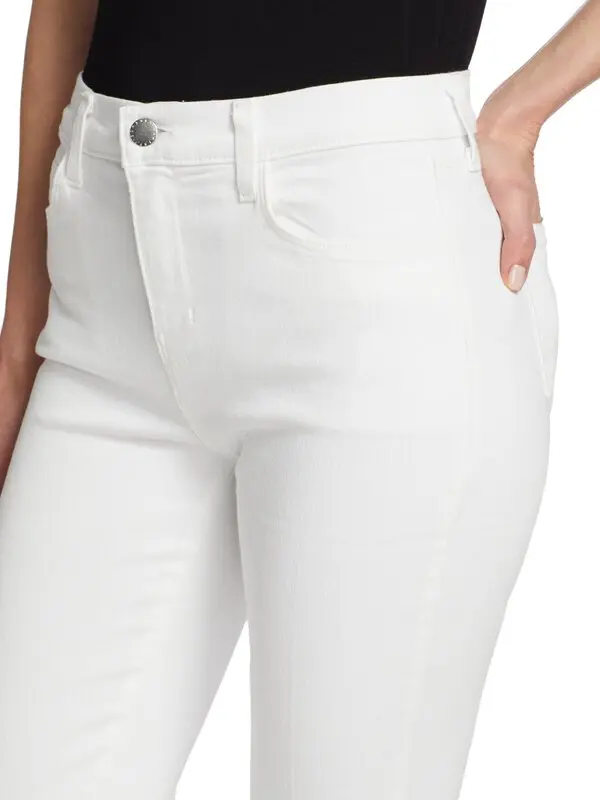 L'Agence Sada High-rise Crop Slim Straight Jeans