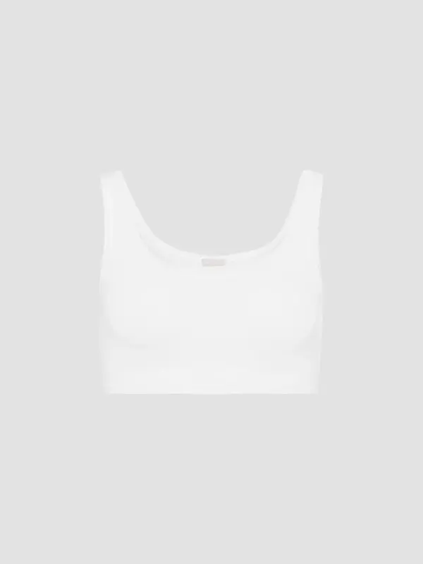 Hanro Touch Feeling Crop Top - White