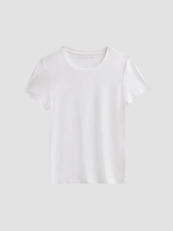 Majestic Filatures Soft Touch Crewneck T-shirt - Blanc
