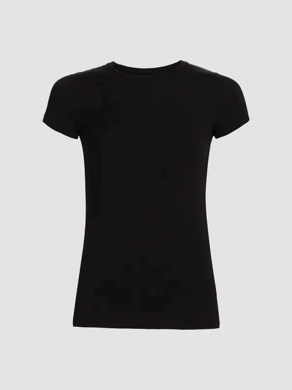 Majestic Filatures Soft Touch Crewneck T-shirt - Noir