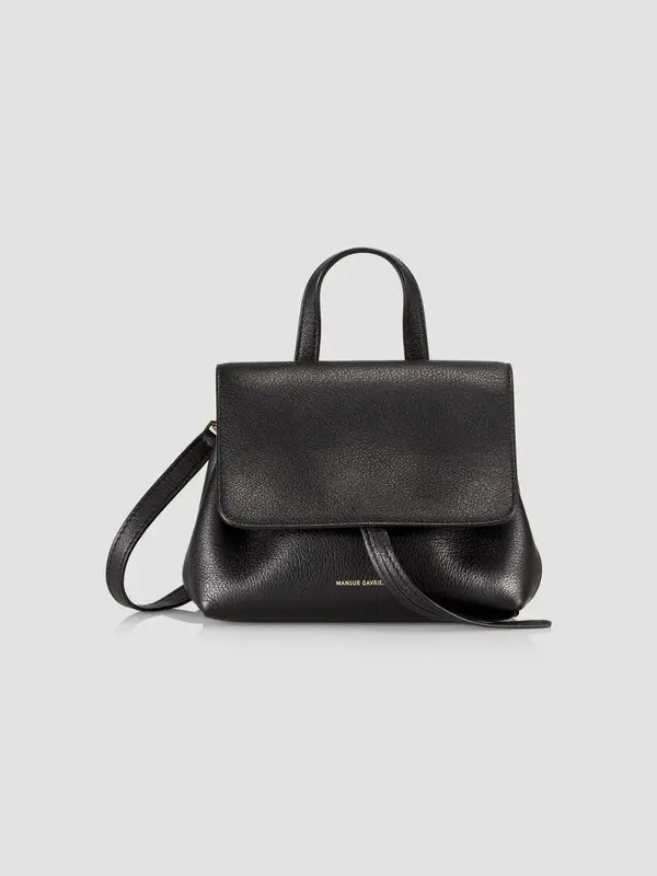 MANSUR GAVRIEL Mini Lady Soft Leather Satchel - Black