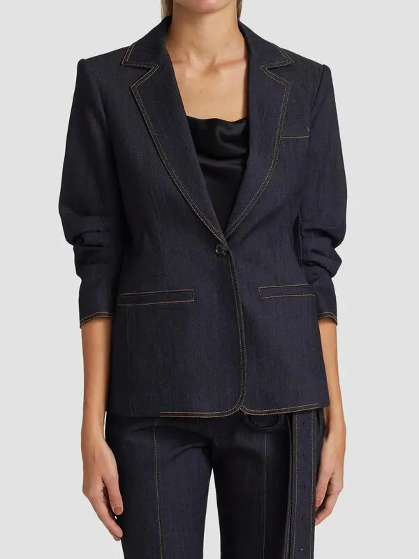 Cinq À Sept Khloe Denim Blazer - Indigo