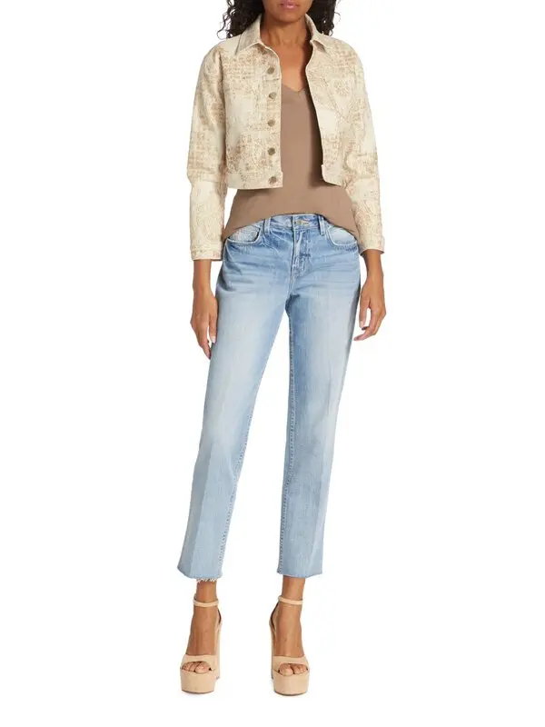 L'Agence Becca V-neck Cotton Tee