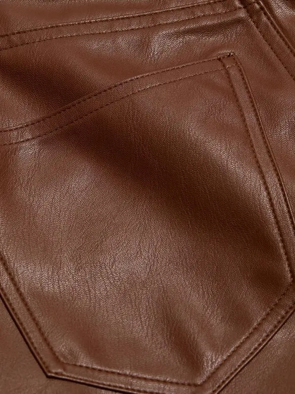 Veronica Beard Beverly High-rise Skinny Flared Pants - Mahogany