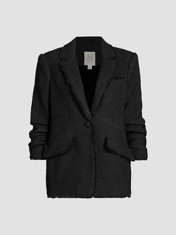 Cinq À Sept Khloe Boucle Blazer - Black