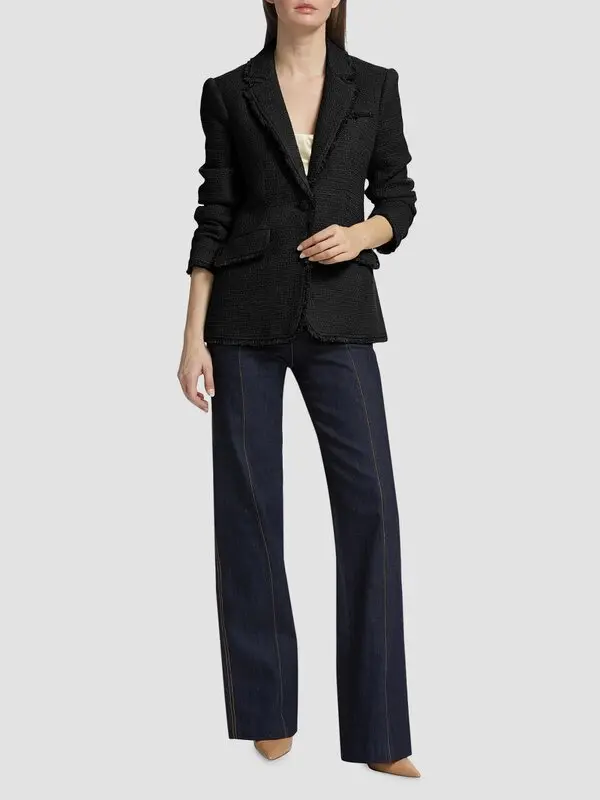 Cinq À Sept Khloe Boucle Blazer - Black