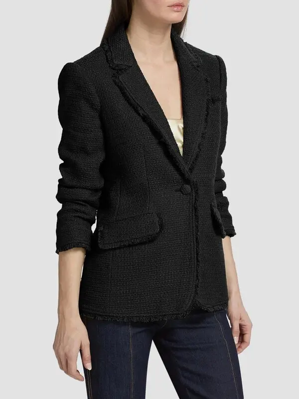 Cinq À Sept Khloe Boucle Blazer - Black
