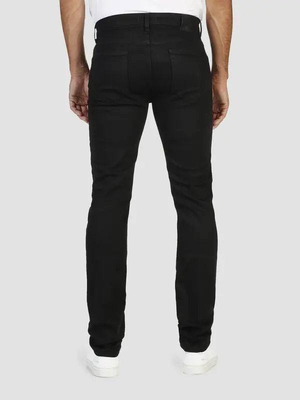 Paige Federal Stretch Slim-straight Jeans - Black Shadow