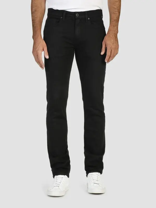 Paige Federal Stretch Slim-straight Jeans - Black Shadow