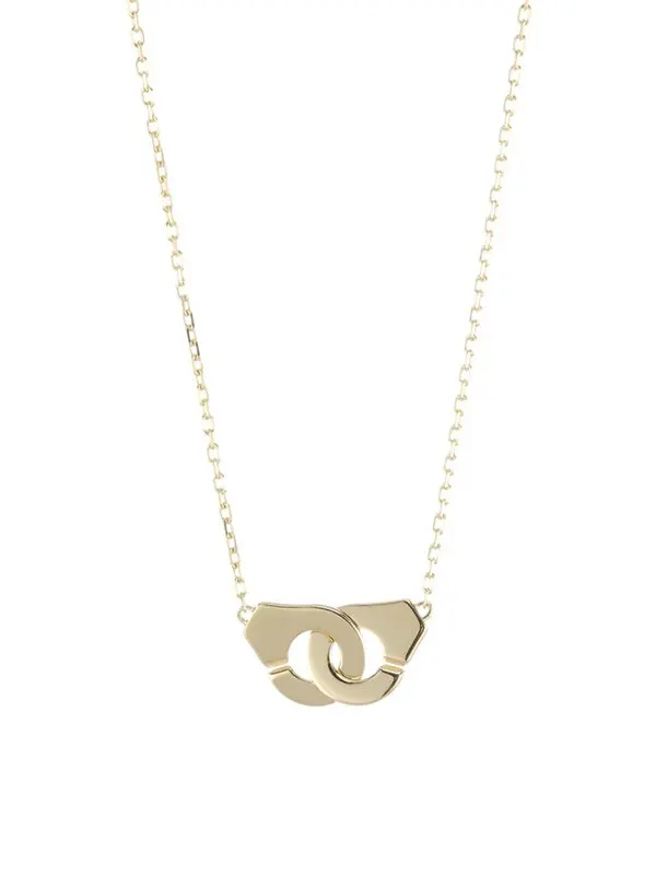 DINH VAN Ottes R8 18k Yellow Handcuff Chain Necklace