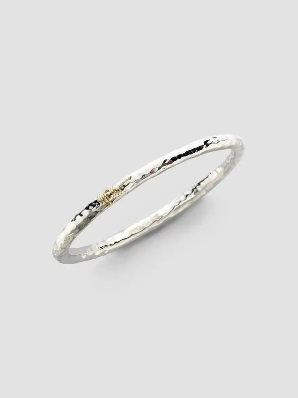 Ippolita Classico Super Thick Sterling Hammered Signature Bangle Bracelet