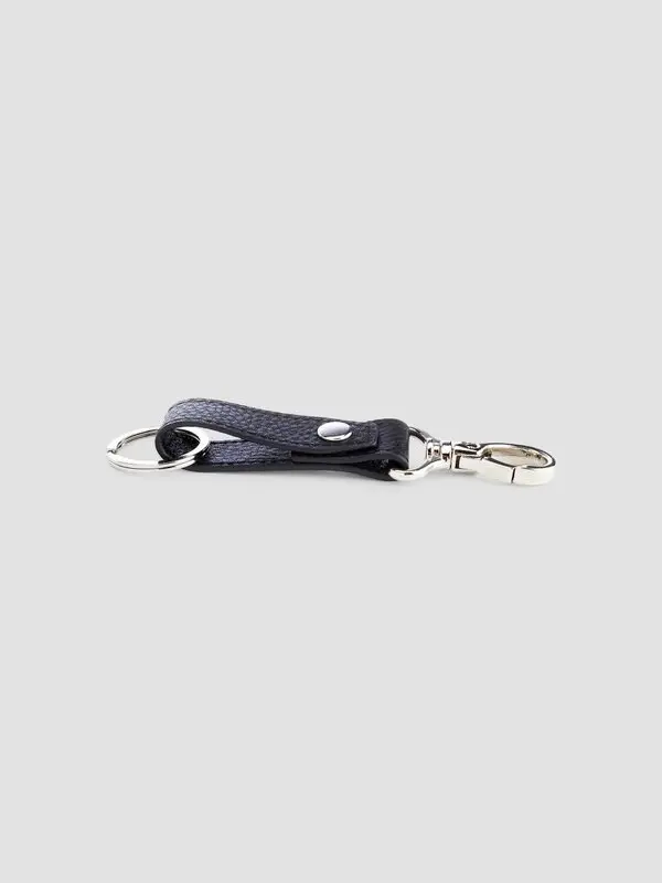 ROYCE NEW YORK Leather Valet Key Chain - Black