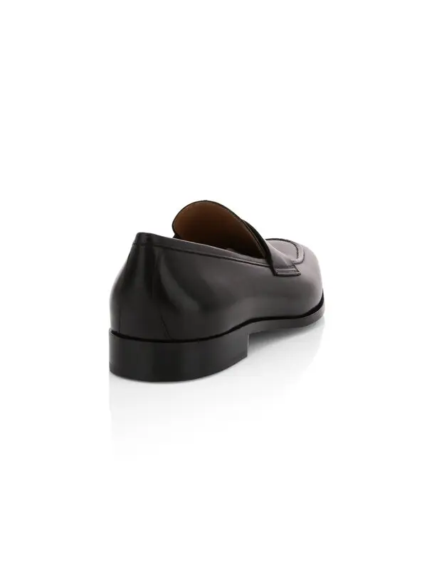 To Boot New York Tesoro Leather Penny Loafers - Cloud Nero