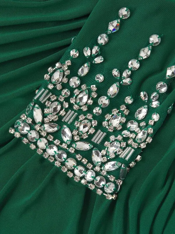 Mac Duggal Asymmetrical Jeweled Gown