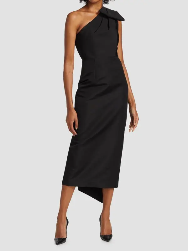 Alexia Maria Anne Silk Faille Dress