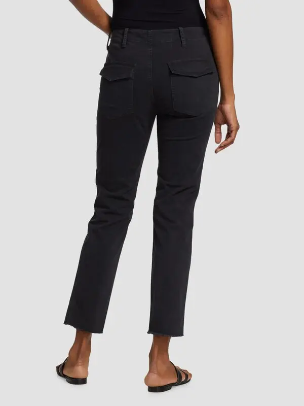 NILI LOTAN Jenna Cotton Pants - Carbon