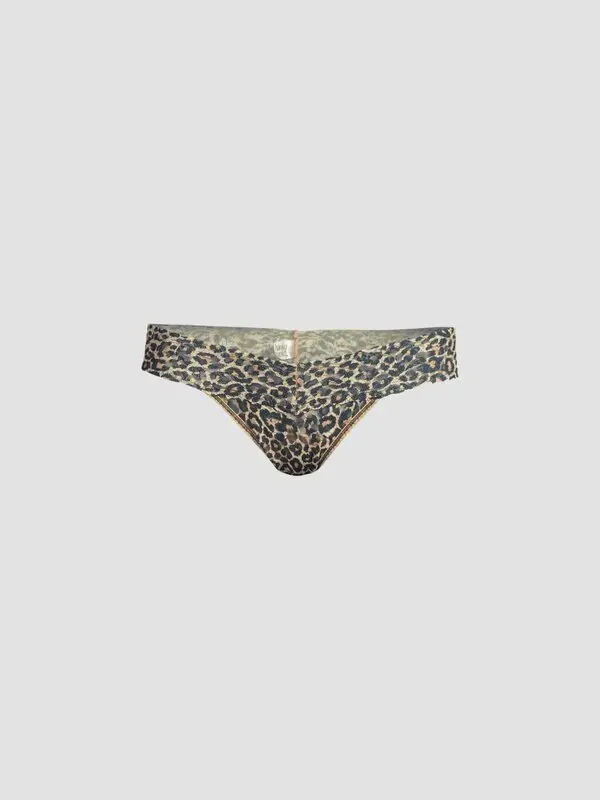 Hanky Panky Classic Leopard Lace Low-rise Thong