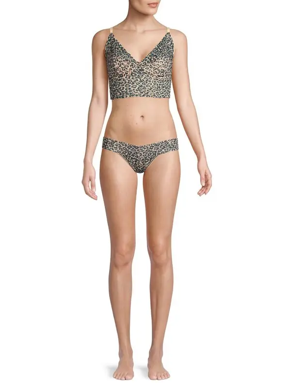 Hanky Panky Classic Leopard Lace Low-rise Thong