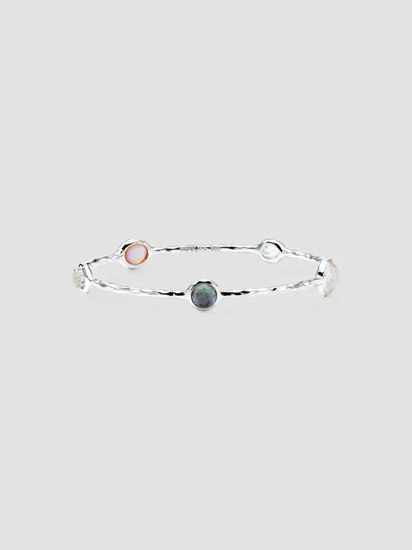 Ippolita Rock Candy Sterling & Gemstone Bangle - Sabbia