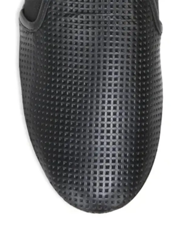 Vince Blair Perforated Leather Slip-on Sneakers - White