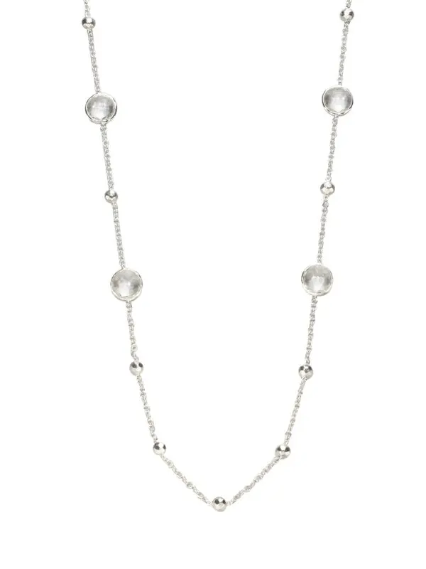 Ippolita Lollipop Sterling & Clear Quartz Ball And Stone Multi-station Necklace - Silver