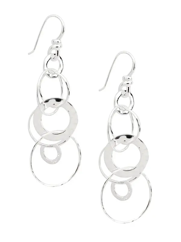 Ippolita 925 Classico Hammered Jet Set Drop Earrings - Sterling Silver