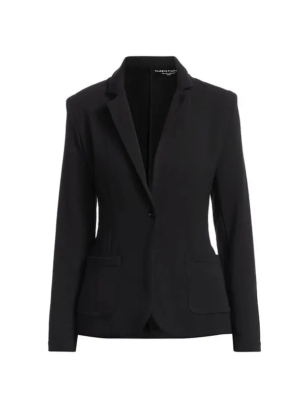 Majestic Filatures French Terry Single-button Blazer