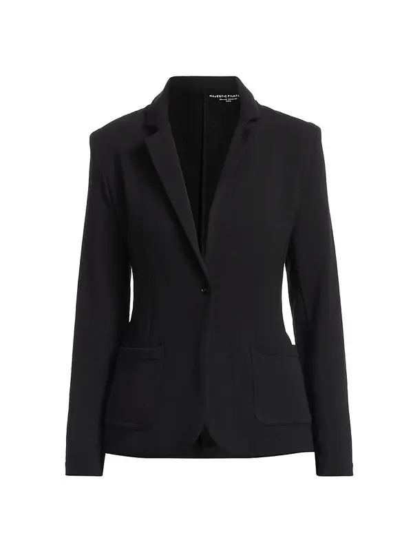 Majestic Filatures French Terry Single-button Blazer