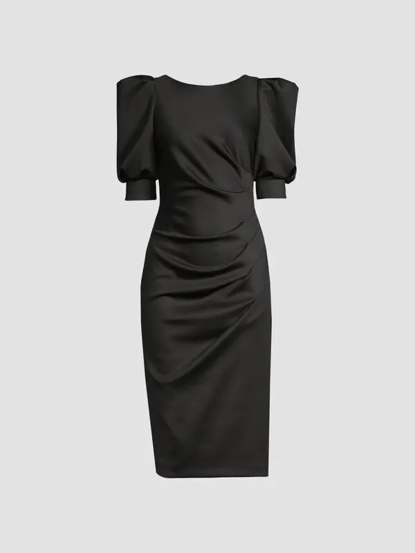 Black Halo Zella Scoopback Cocktail Dress - Black