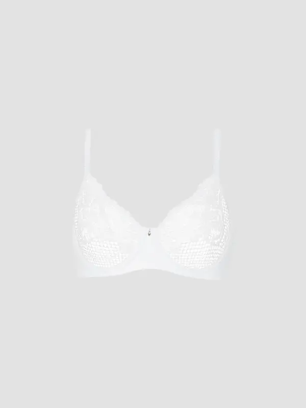 Le Mystère Lace Allure Unlined Bra - Coconut