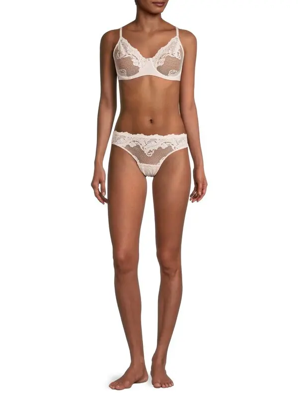 Le Mystère Lace Allure Unlined Bra - Coconut