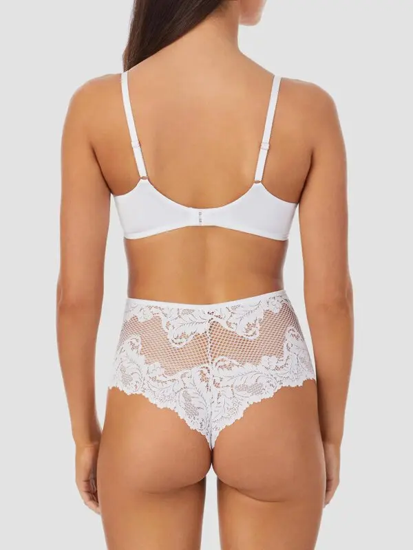 Le Mystère Lace Allure Unlined Bra - Coconut