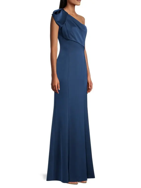 Aidan Mattox One-shoulder Mermaid Gown