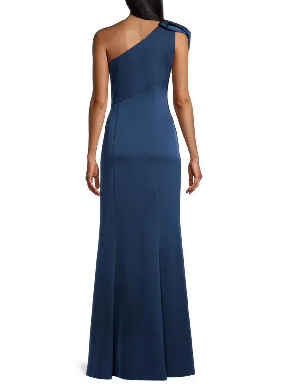 Aidan Mattox One-shoulder Mermaid Gown