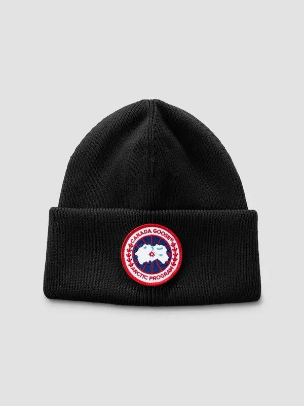 Canada Goose Arctic Disc Wool Beanie - Black
