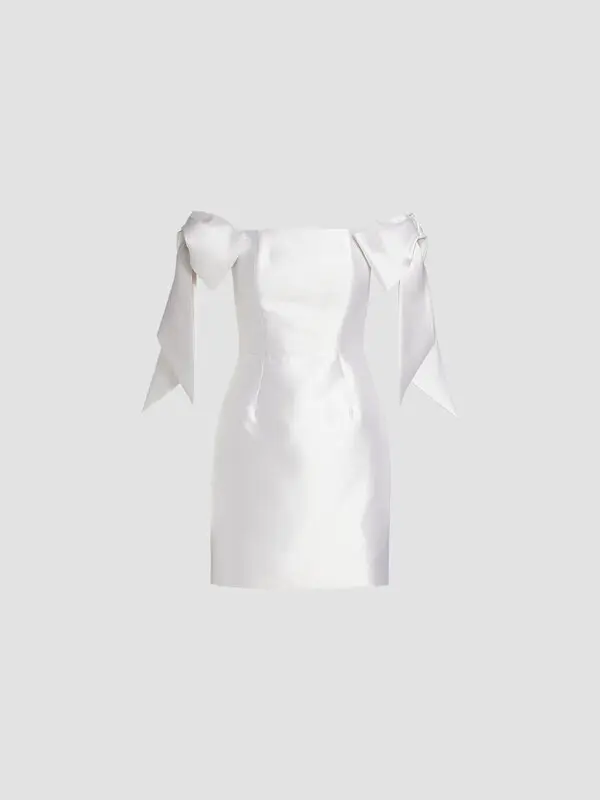 Alexia Maria Isabella Silk-wool Blend Minidress