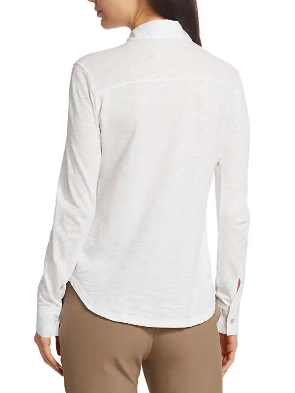 Theory Riduro Organic Cotton Shirt - White