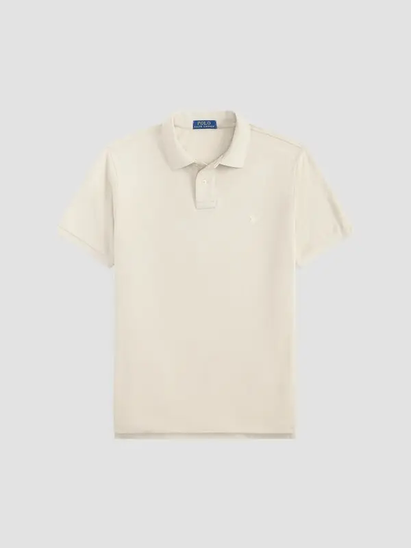 Polo Ralph Lauren Cotton Mesh Polo Shirt - Classic Stone