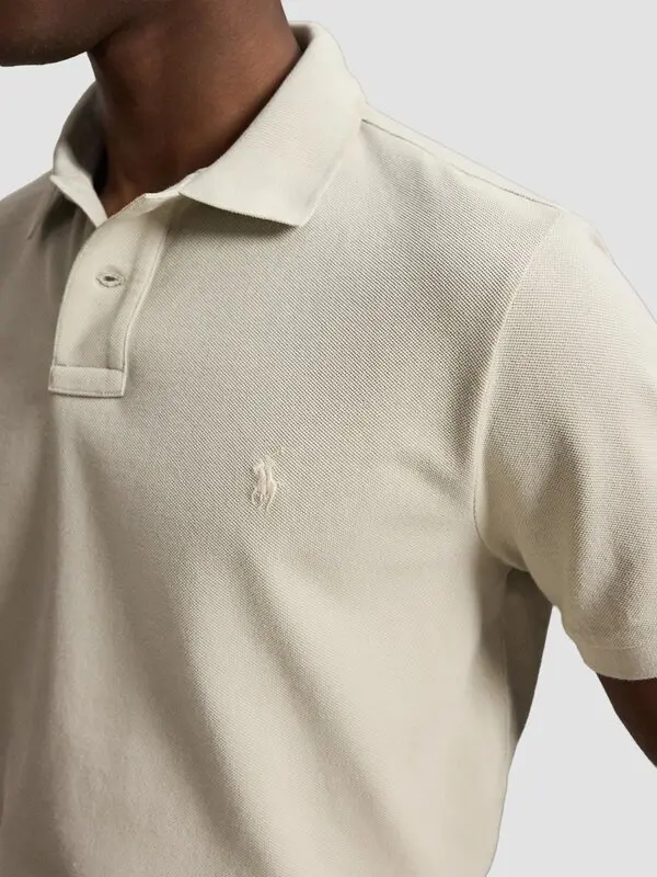 Polo Ralph Lauren Cotton Mesh Polo Shirt - Classic Stone