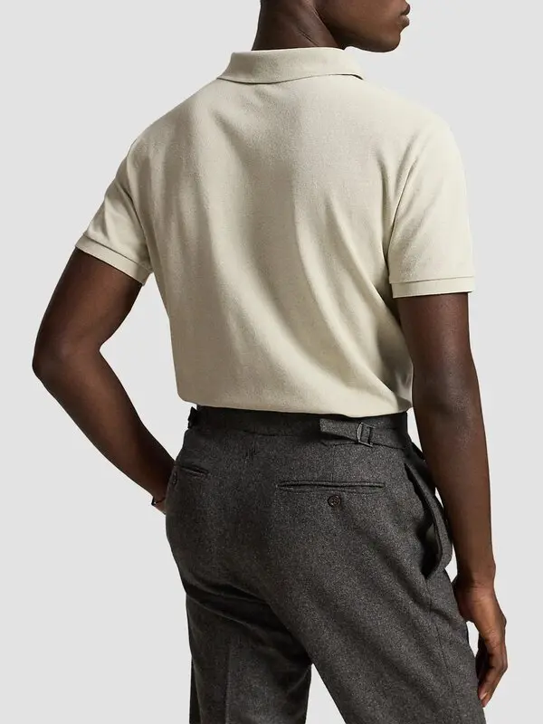 Polo Ralph Lauren Cotton Mesh Polo Shirt - Classic Stone