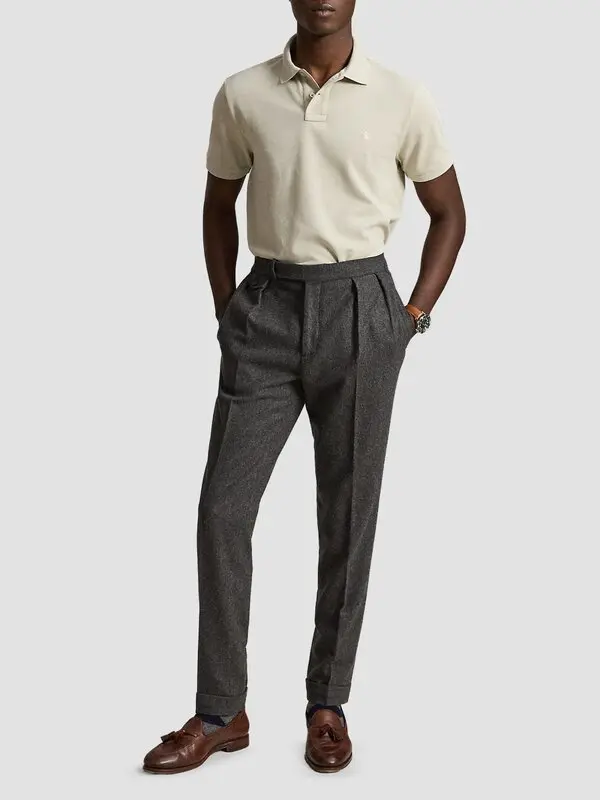 Polo Ralph Lauren Cotton Mesh Polo Shirt - Classic Stone