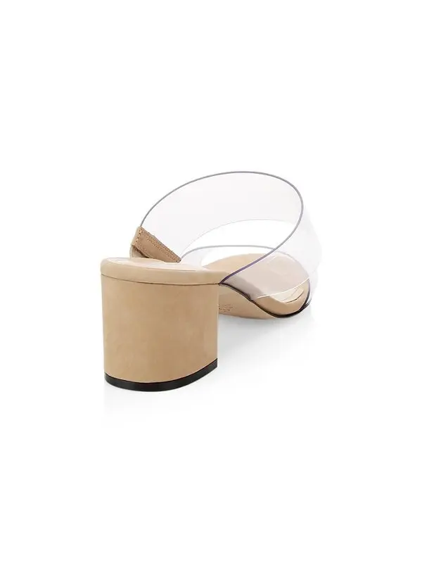 Schutz Victorie Vinyl & Suede Mules