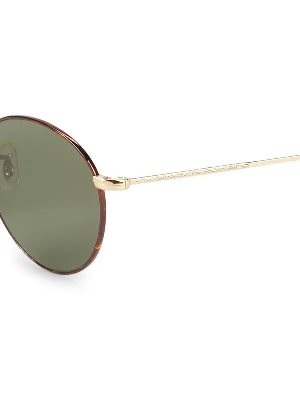 Oliver Spencer Coleridge 50mm Round Sunglasses - Gold