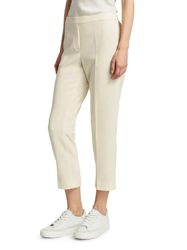 Theory Treeca Pull-on Ankle Trousers - Rice